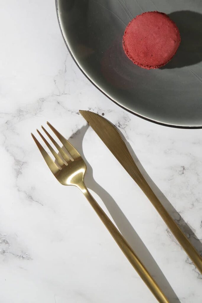 Matte Gold Flatware Set | Elegant & Modern Round Handle + Reviews