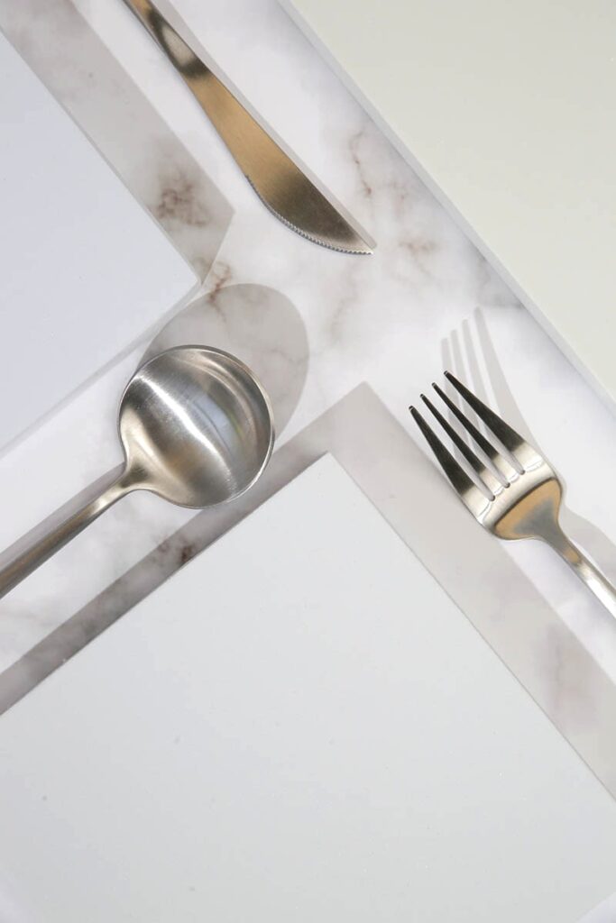 Matte Silver Flatware Set | Modern Round Handle + Reviews